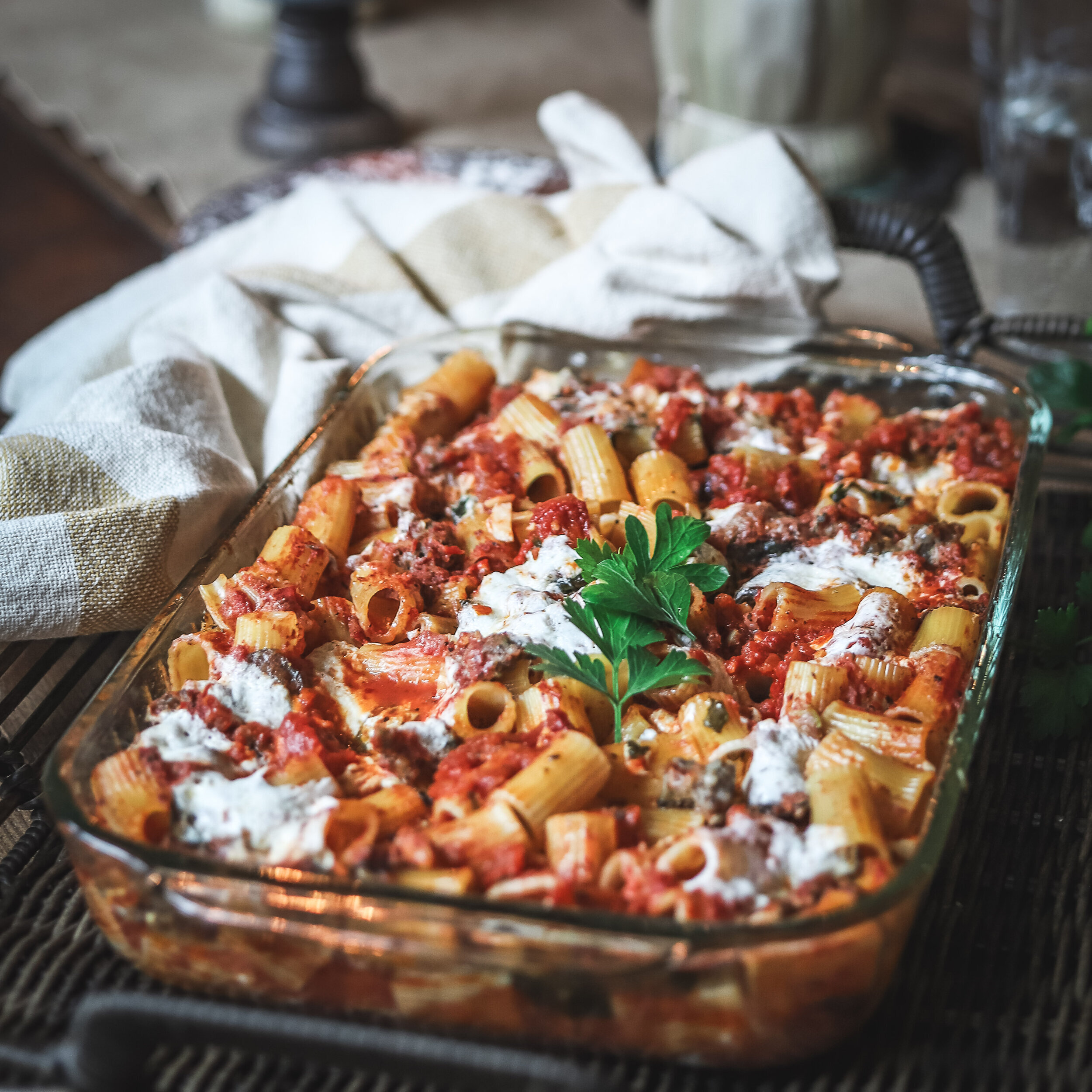 Sausage Pasta Bake - Lauren Lane